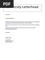 Completion Letter Sample | PDF | Change | Academia