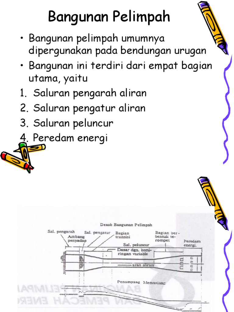 BANGUNAN PELIMPAH DAN KOMPONEN UTAMA DESAIN BENDUNGAN | PDF