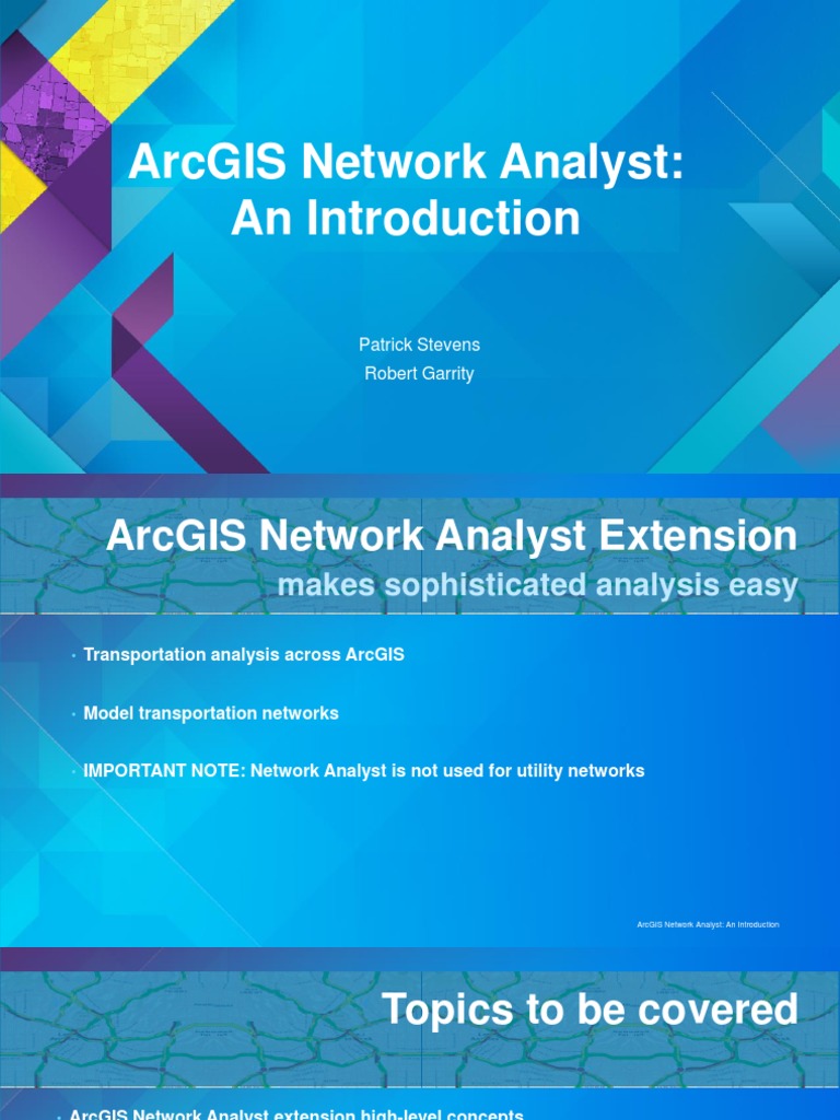 Introduction Network Analyst | PDF | Arc Gis | Esri