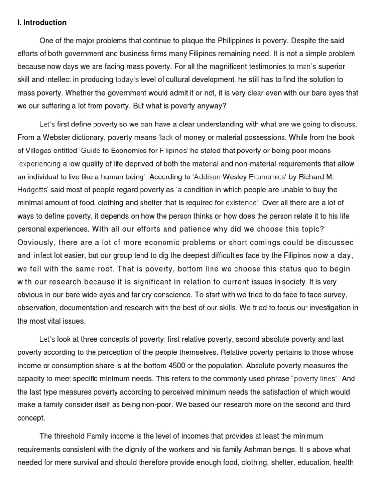 Research | PDF | Poverty Threshold | Poverty