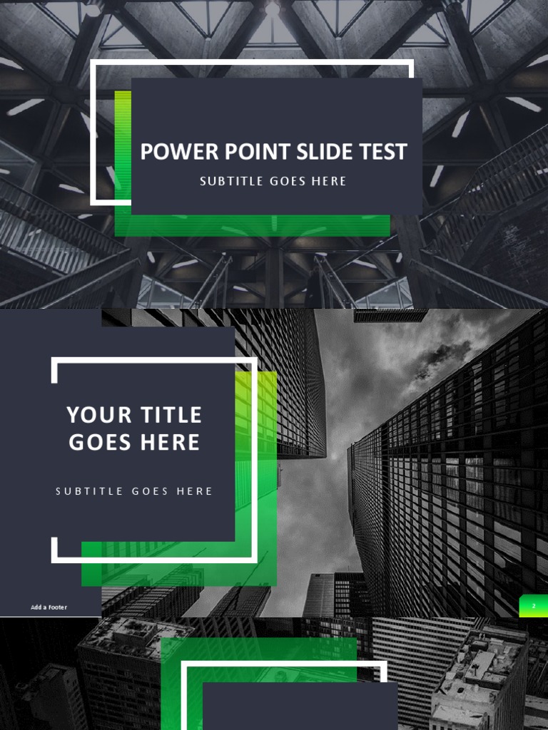 PowerPoint Slide Test Template | PDF | Text | Typography