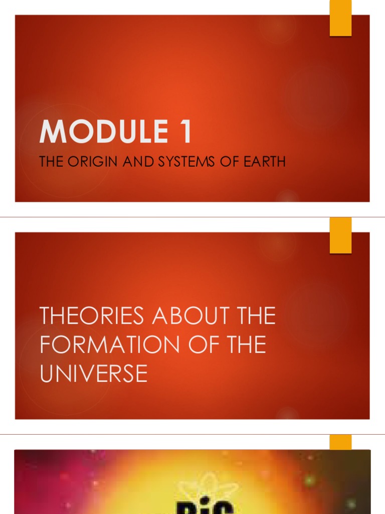 MODULE 1 Formation of The Universe | PDF | Universe | Inflation (Cosmology)