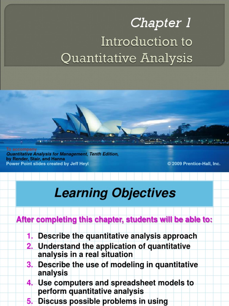 To Accompany: Quantitative Analysis For Management, Tenth Edition | PDF ...