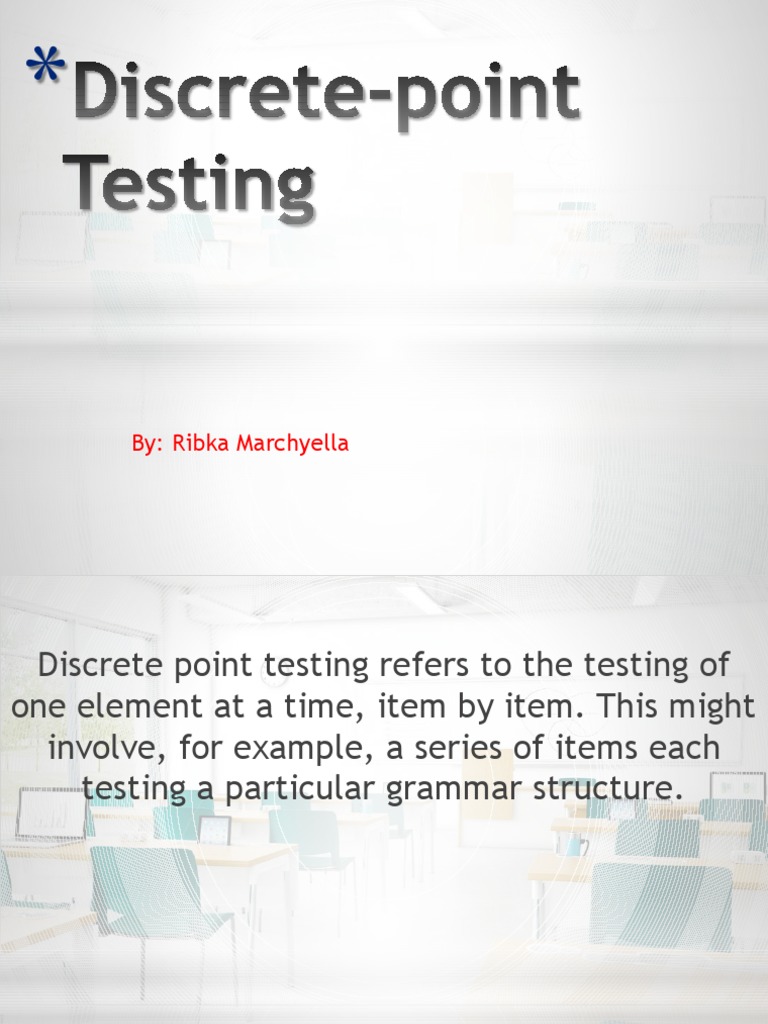 Discrete-Point Testing | PDF | Multiple Choice | Semiotics