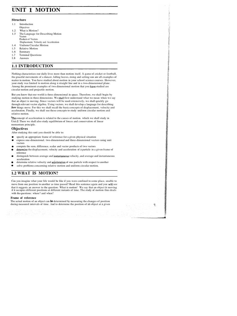 Unit 1 Pdf Pdf Euclidean Vector Cartesian Coordinate System