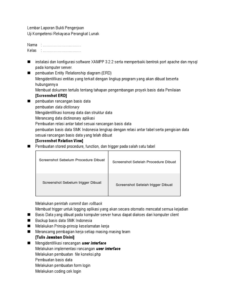 Lembar Jawaban LSP | PDF | Komputer