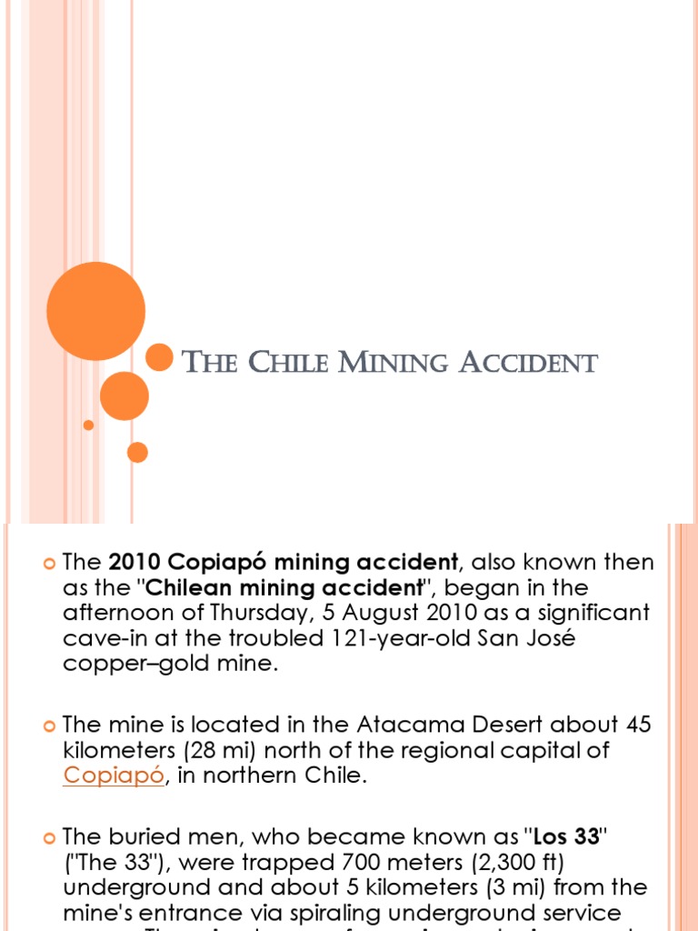 The Chile Mining Accident | PDF | Disasters | Occupational Safety And ...
