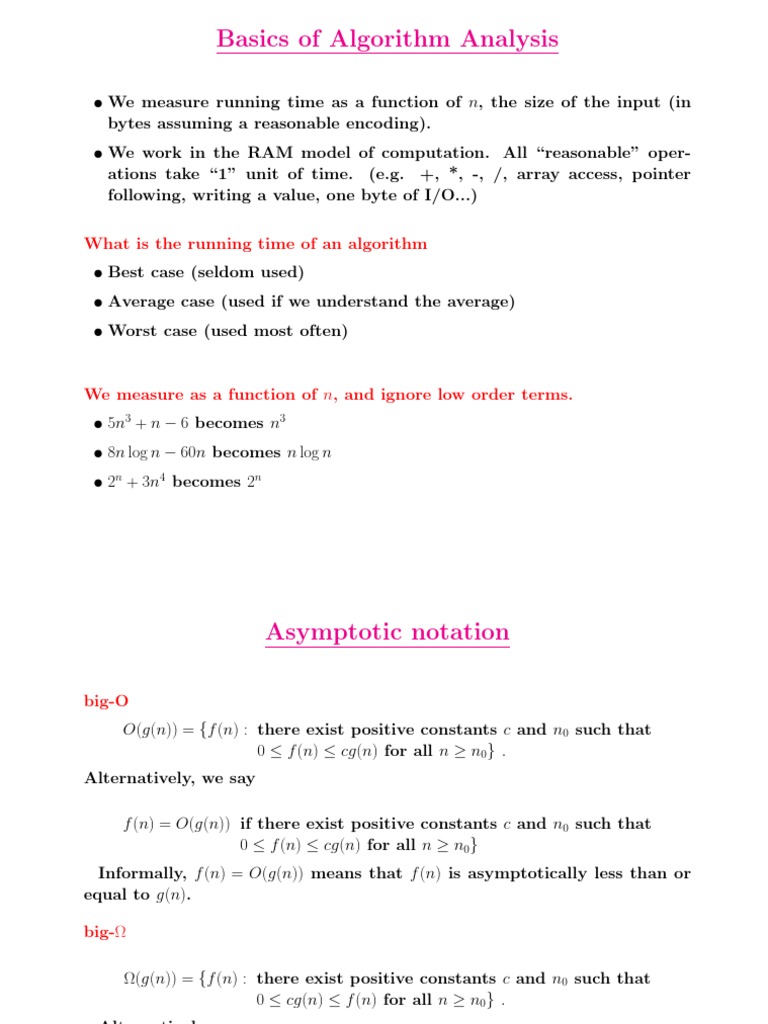 Basics of Algorithm Analysis: What Is The Running Time of An Algorithm ...