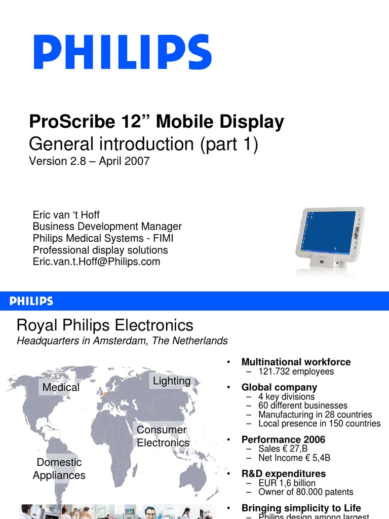 33 Philips FIMI ProScribe 12inch Product Introduction v2 8 | PDF ...