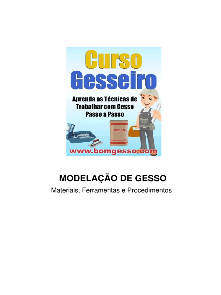 Apostila - Modelagem de Gesso | PDF | Porcelana | Tempo