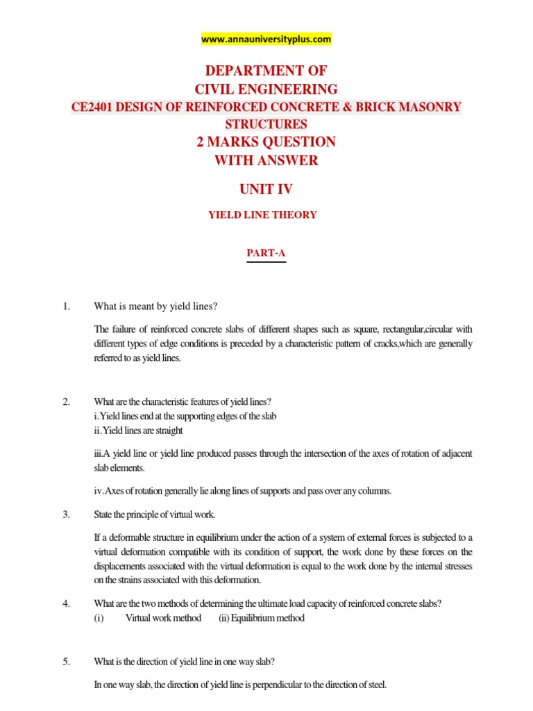 CE2401 - Design of Reinforced Concrete Design | PDF | Yield (Engineering) | Beam (Structure)