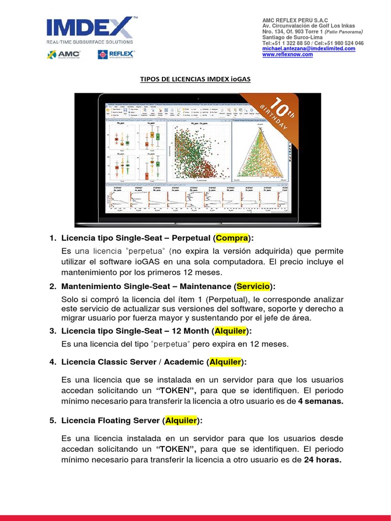 Licencias de Software ioGAS en Perú | PDF | Tecnología digital | Software