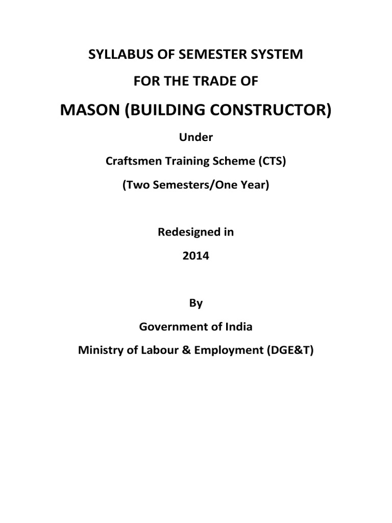 Mason (Building Constructor) | PDF | Masonry | Area
