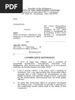 Complaint Affidavit Cyberlibel 1 | PDF | Defamation | Crime & Violence