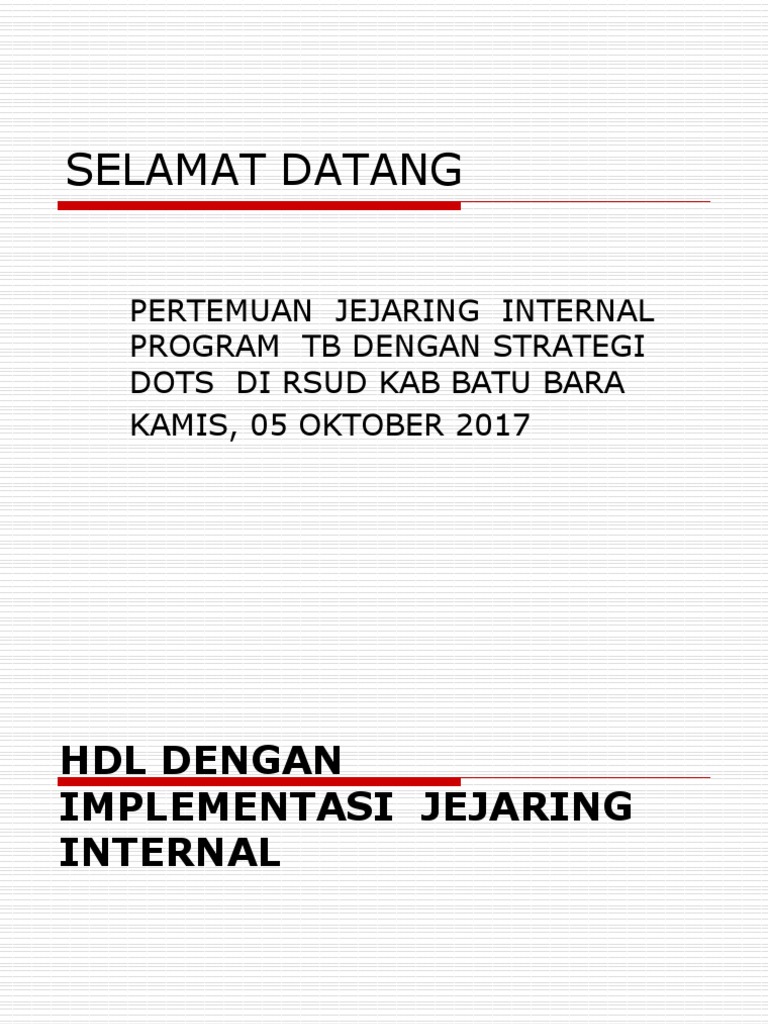 HDL DG Jejaring Internal Dan Jejaring Eksternal | PDF | Kesehatan Holistik
