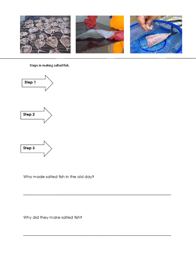 Steps in Making Salted Fish | PDF