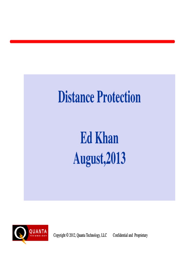 Distance Protection | PDF | Electrical Impedance | Relay