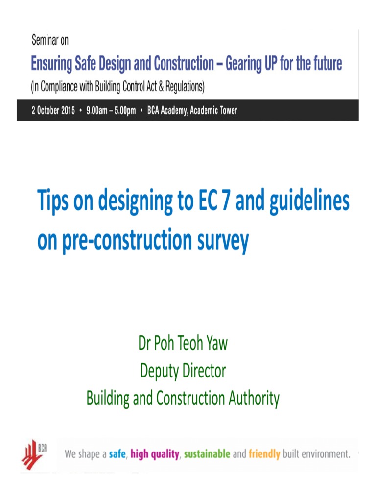 Geotechnical Design Tips for EC7 | PDF | Deep Foundation | Silt