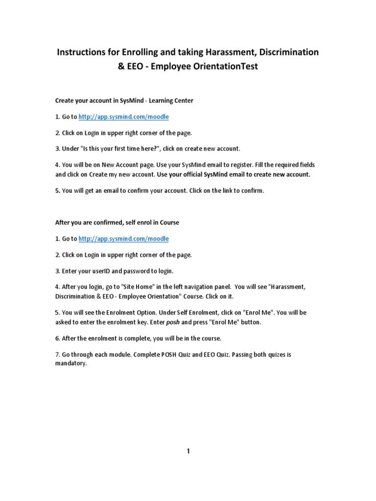Enroll in Harassment & EEO Course | PDF | Career & Growth