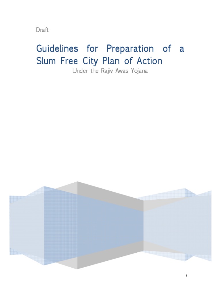 Draft Guide for Slum Free City Plan | PDF | Slum | Geographic ...