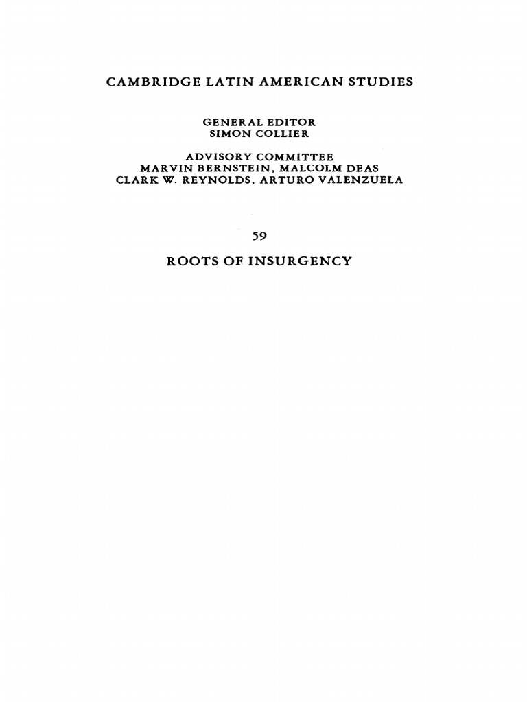 (Cambridge Latin American Studies) Brian R. Hamnett - Roots of ...