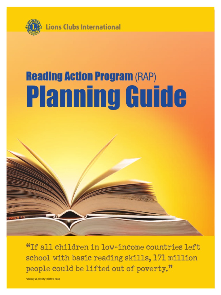 Planning Guide: Reading Action Program (RAP) | PDF | Literacy | Poverty