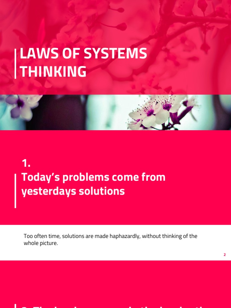 Systems Thinking | PDF | System | Systems Theory
