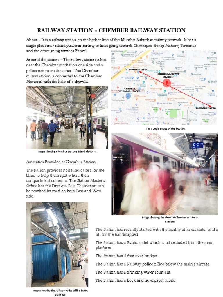 Chembur Railway Station | PDF | Passenger Rail Transport | Public Transport