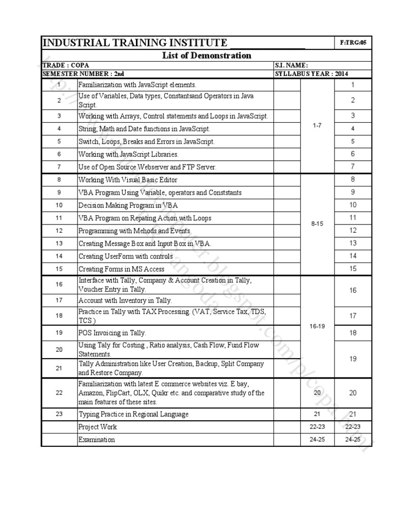 Copa Semester 2demonstrations | PDF | Java Script | Visual Basic For ...