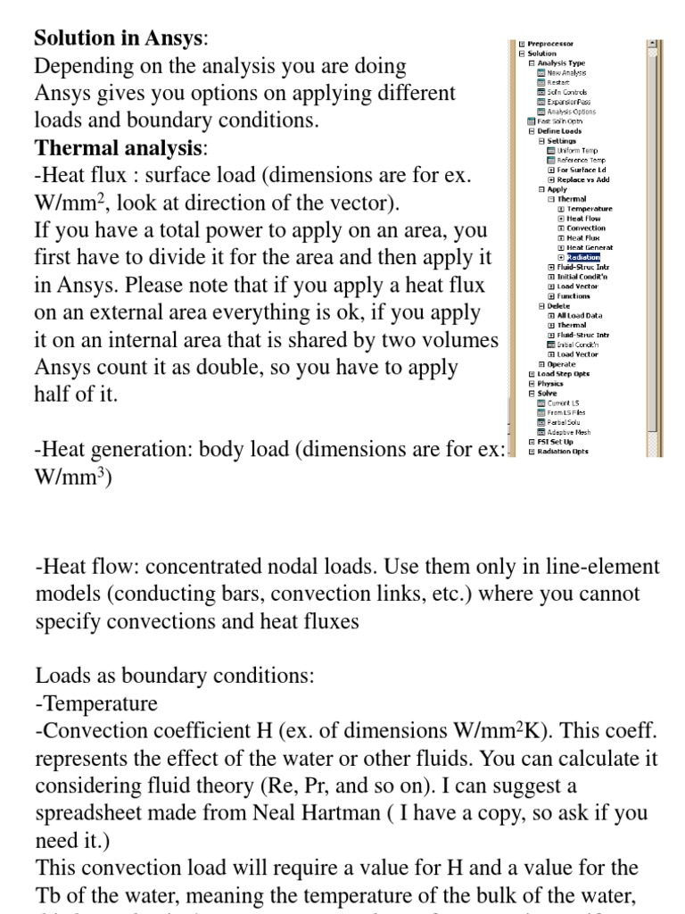 Ansys Thermal Tutorial 2 Pdf Structural Analysis Flux
