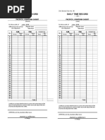 Civil Service Form No. 48: Daily Time Record | PDF