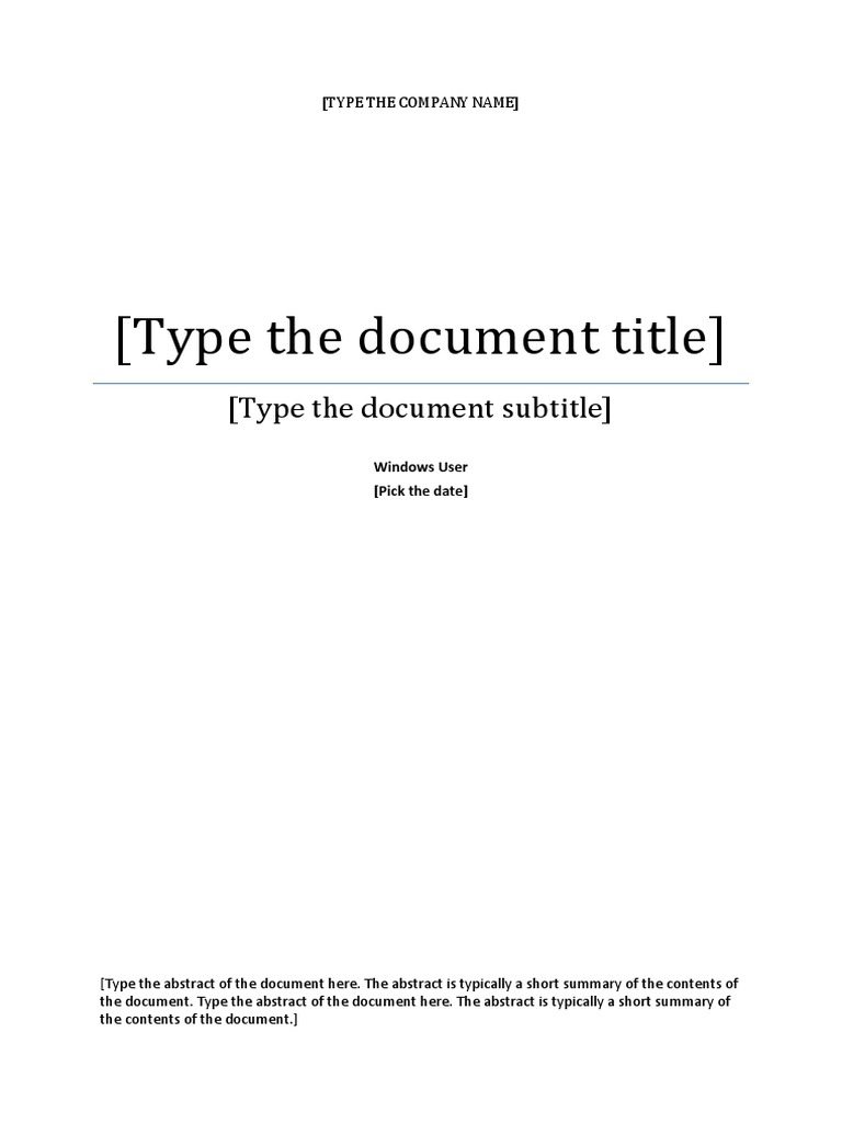 Type The Document Subtitle | PDF