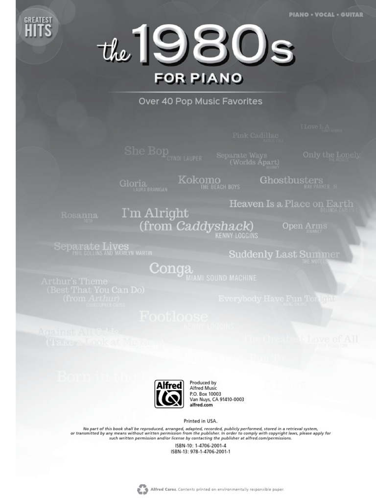 00 44134 | PDF | Pop Songs | American Pop Songs