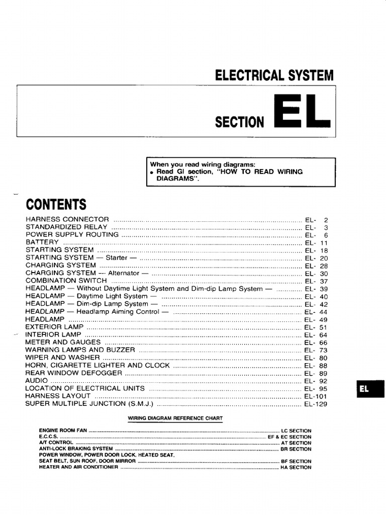 Electrical System: Ef & Ec Section | PDF | Fuse (Electrical) | Galvanic ...