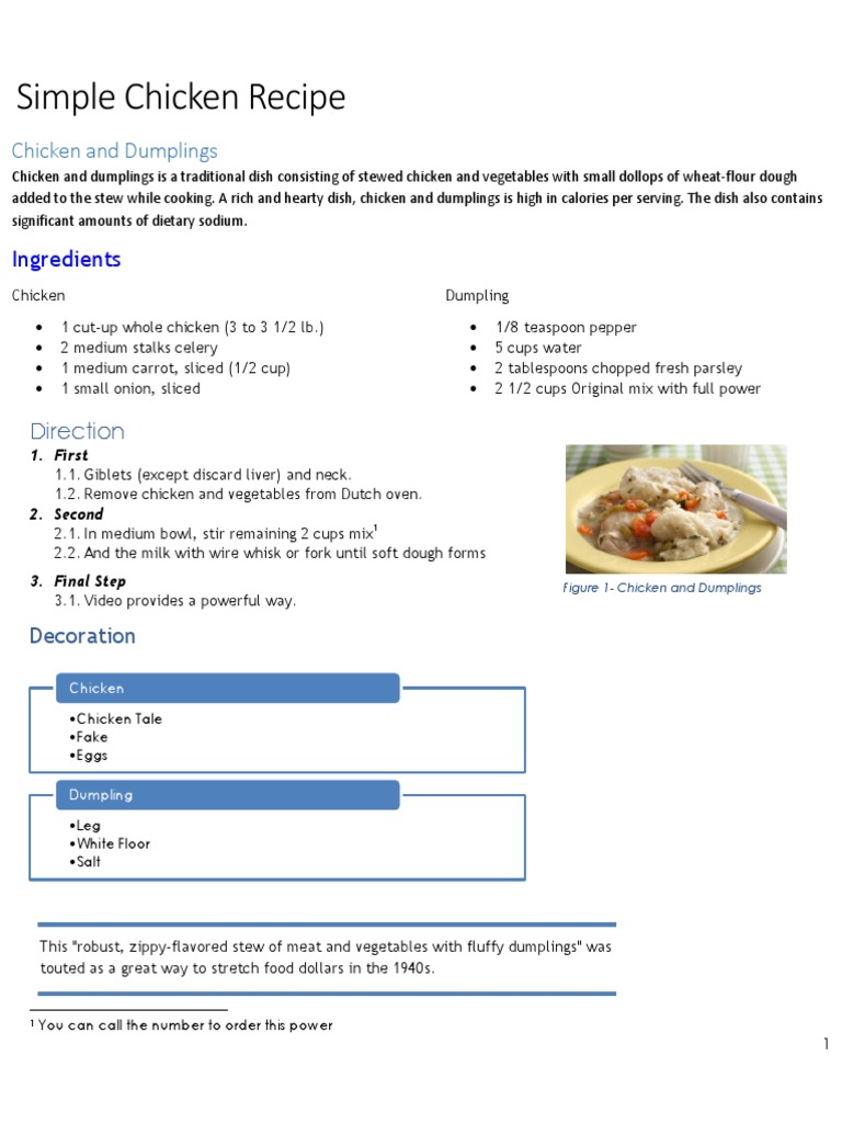 Chicken and Dumpling - Kết Quả | PDF | Nutrition Facts Label | Dumpling