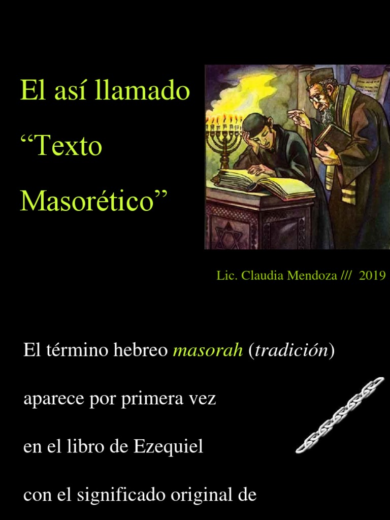 El Texto Masorético y Otros Testigos | PDF | Septuaginta | Versiones ...