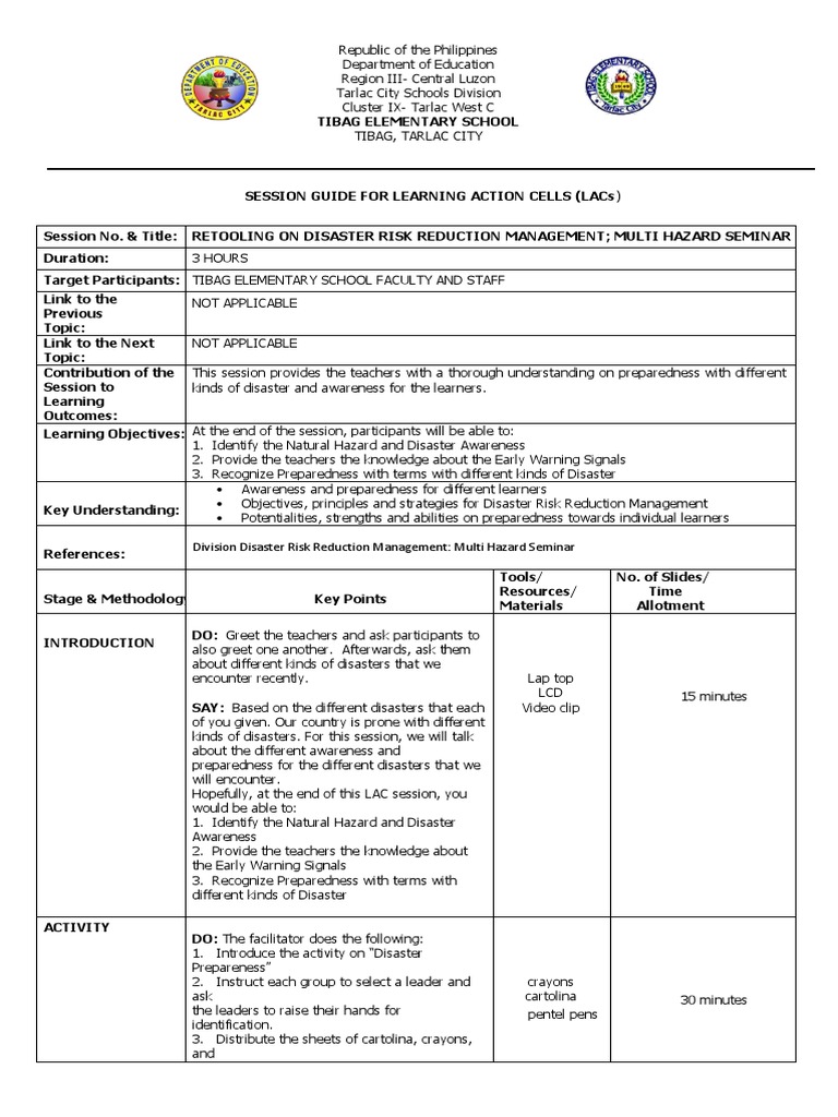 SLAC PROPOSAL On Multi Hazard Seminar | PDF | Hazards | Disaster Risk ...
