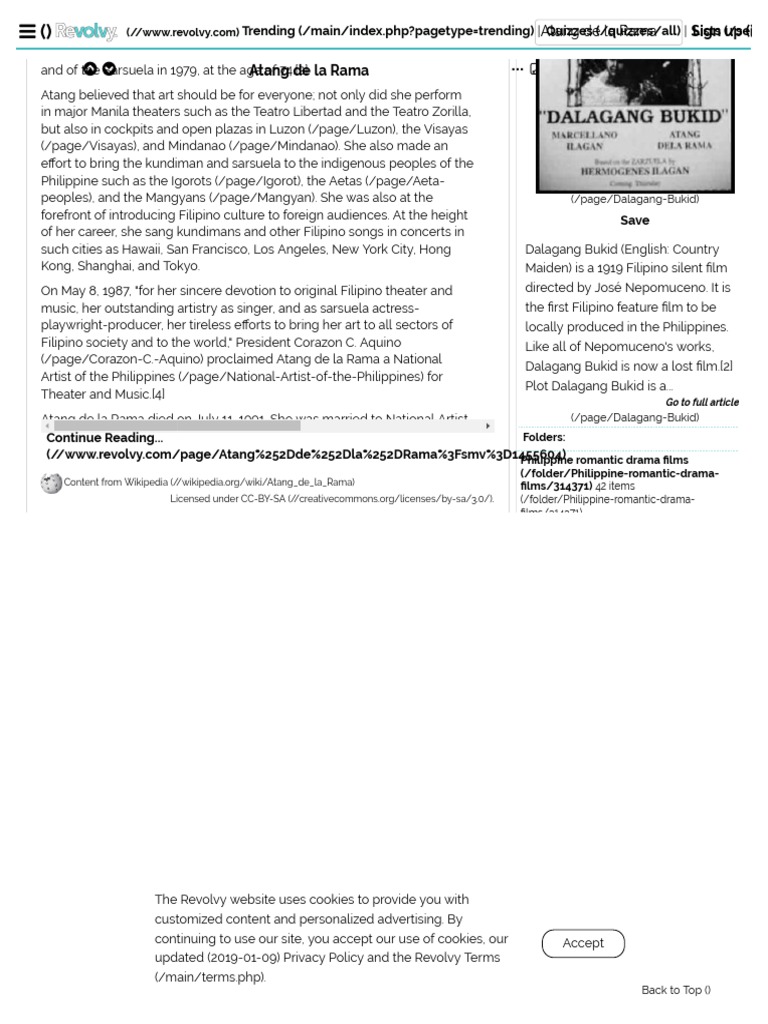 Atang de La Rama - Revolvy | PDF | Philippines