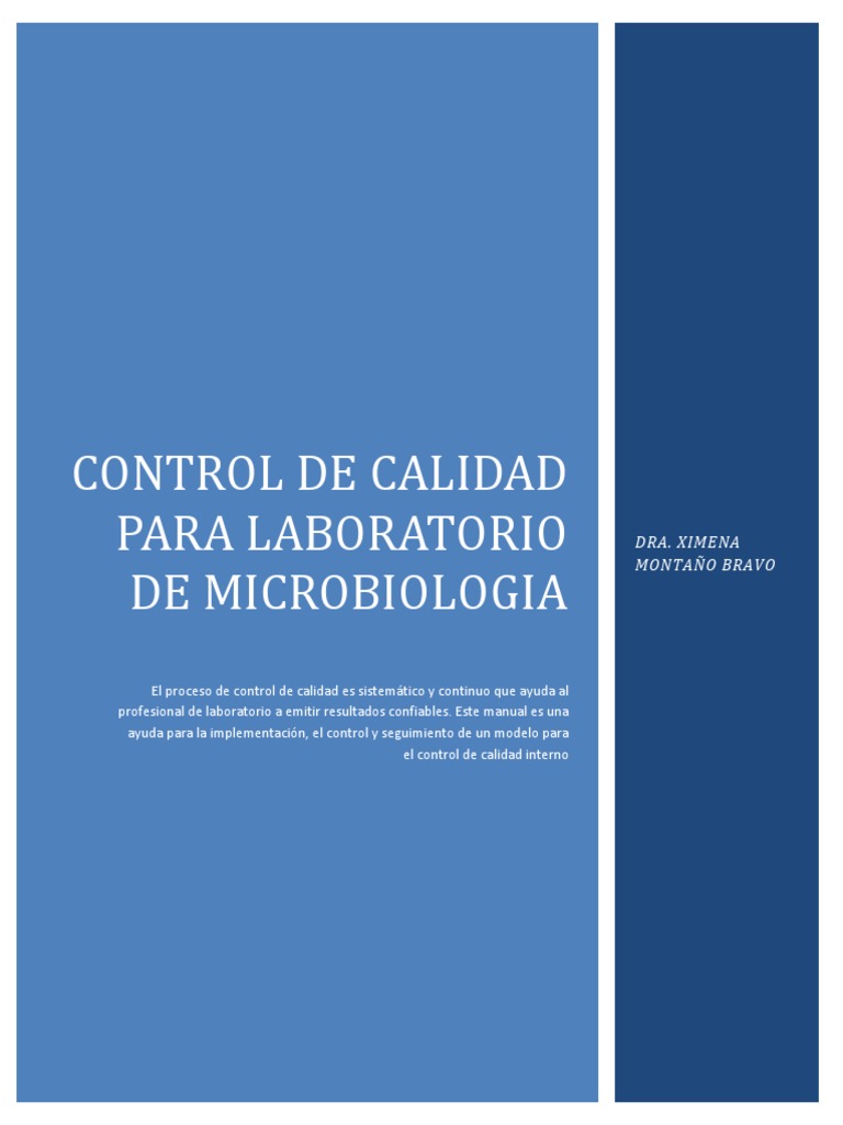 Manual de Calidad | Descargar gratis PDF | Calidad (comercial) | Patologia clinica