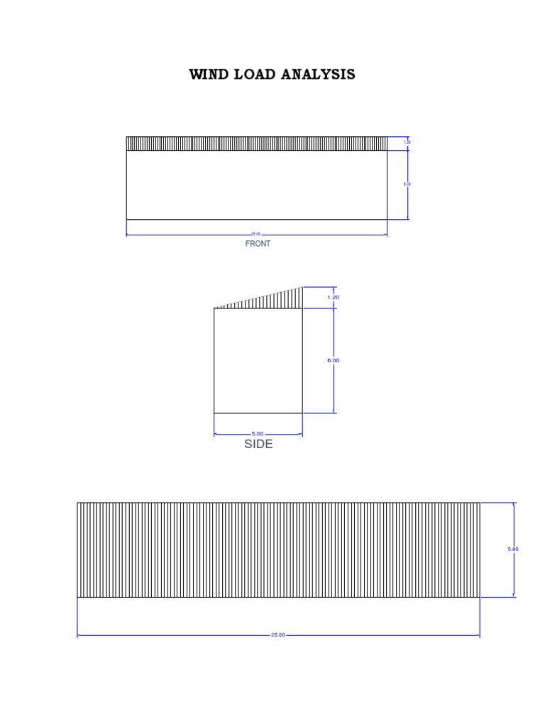 Wind Load Analysis Front Pdf Navigation Nature