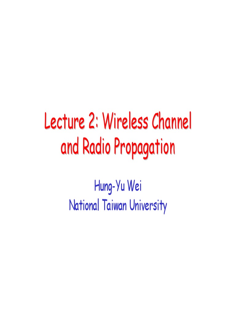 Wireless Comm | PDF | Signal To Noise Ratio | Bandwidth (Signal Processing)