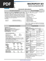 Especificaciones Tecnicas Macropoxy 851 | PDF | Hormigón | Pintar