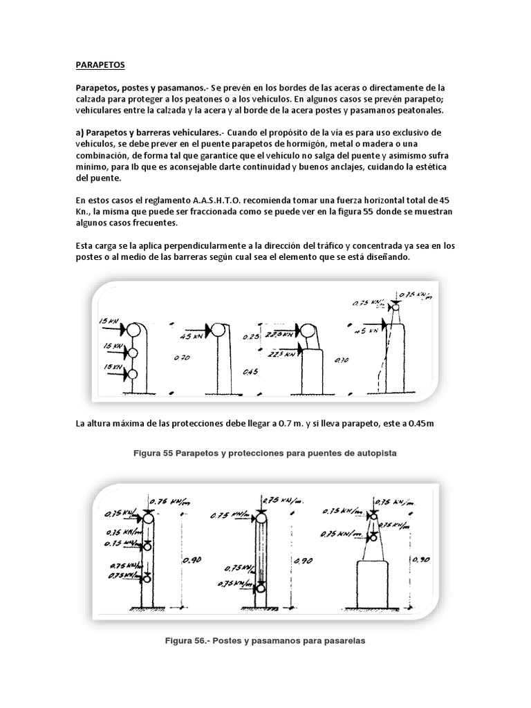 PARAPETOS | PDF | Puente | Ingeniería estructural