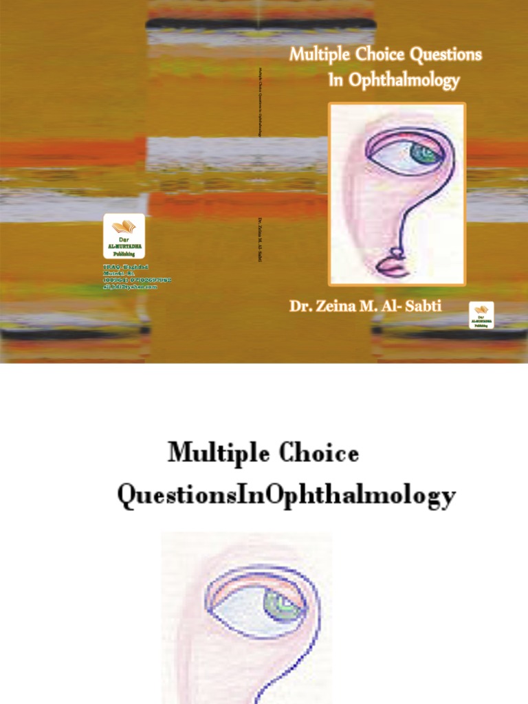 MCQ in Ophthalmology | PDF | Glaucoma | Cornea