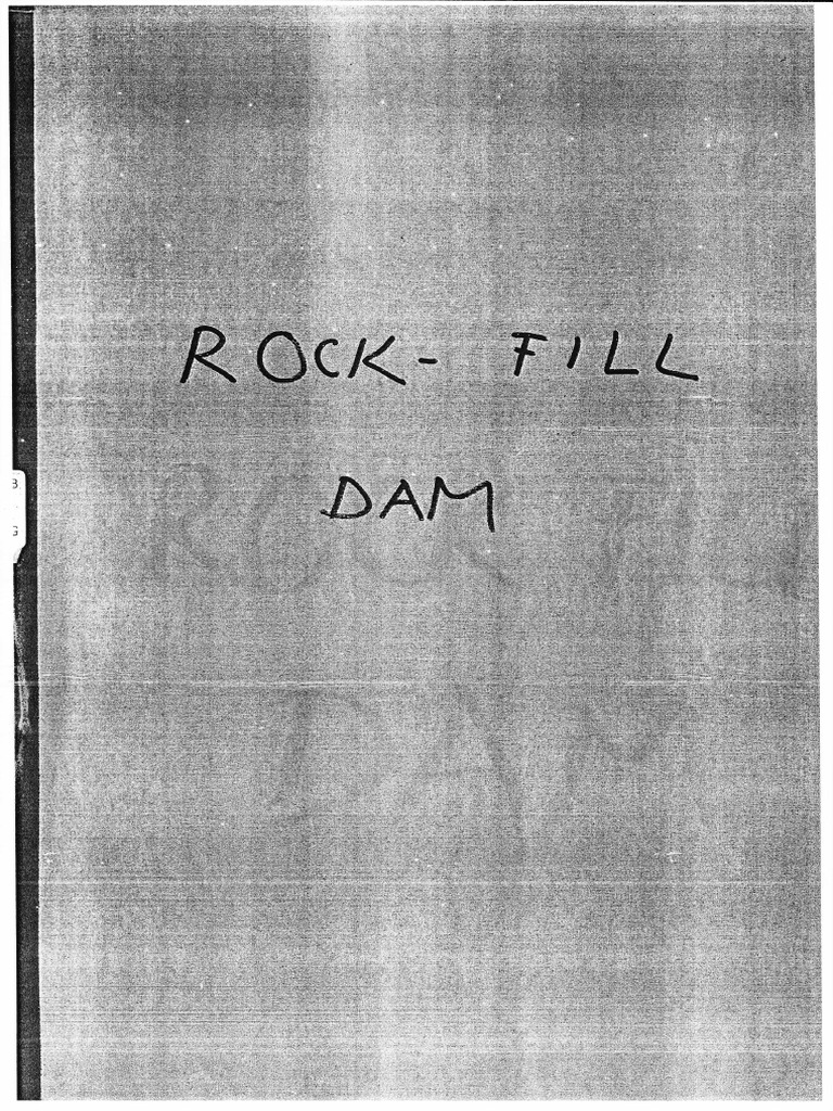 Design of Rockfill Dams PDF | PDF | Soil Mechanics | Continuum Mechanics