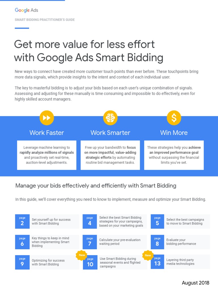Smart Biddiing One Sheeter | PDF | Advertising | Search Engine Optimization