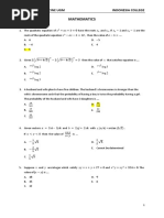 IGCSE Mathematics Formula Sheet | PDF | Circle | Triangle