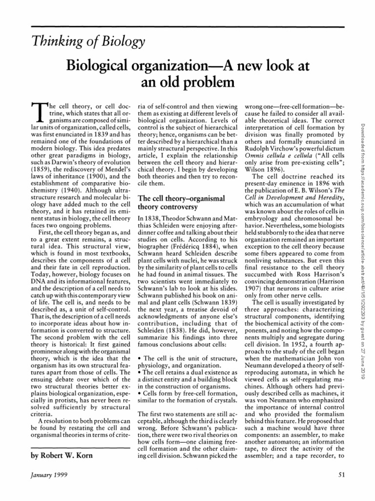 Thinking: Biology | PDF | Cell (Biology) | Biology