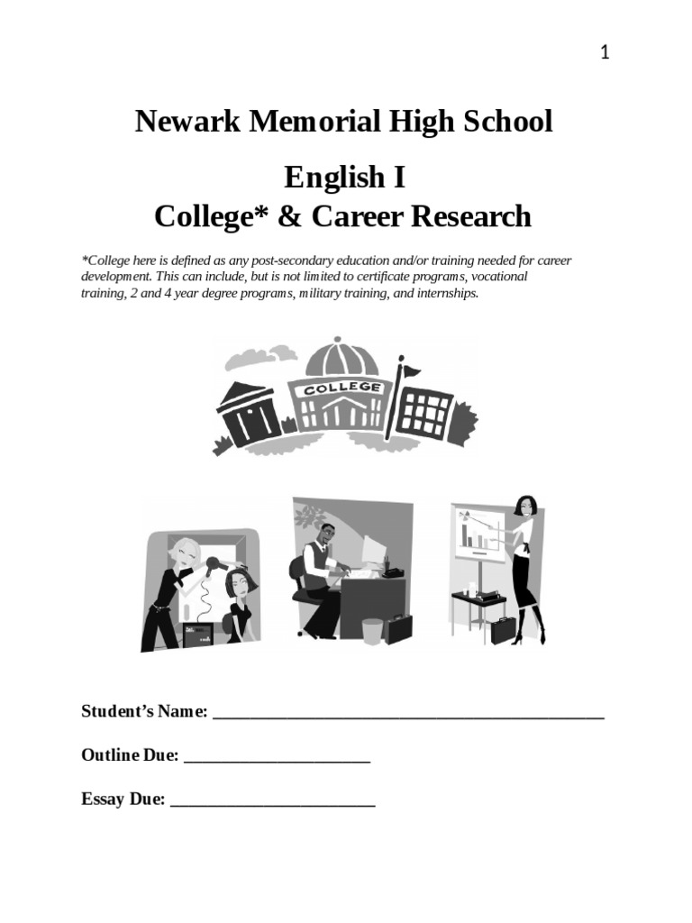 College and Career Project | PDF | Newspapers | Employment