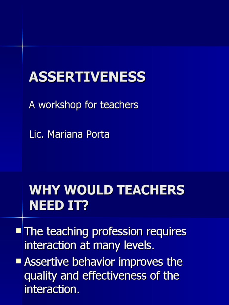 Assertiveness | PDF | Body Language | Social Psychology